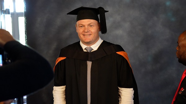 Former Springbok captain Adriaan Strauss has completed his MBA at the NWU... with distinction ...